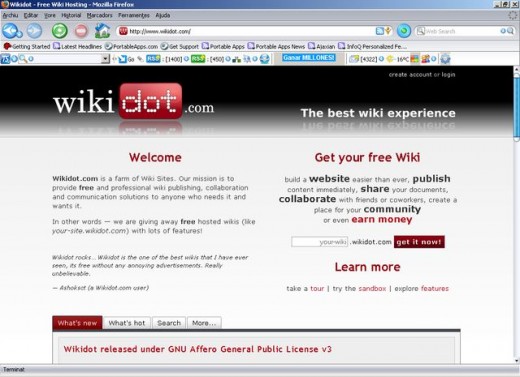 WikiDot, plataforma para crear sitios Wiki - Bloguit.com