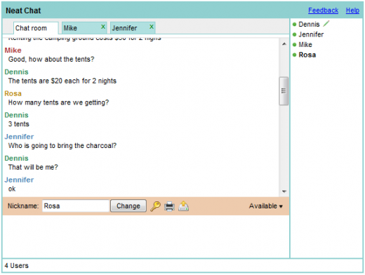 Neat Chat, crear salas de conversación temporales - Bloguit.com