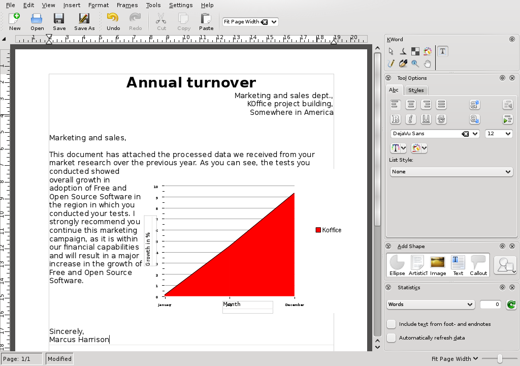 Calligra Office Suite, herramientas ofimáticas de código libre ...