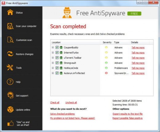 Free AntiSpyware, software de seguridad para Windows - Bloguit.com